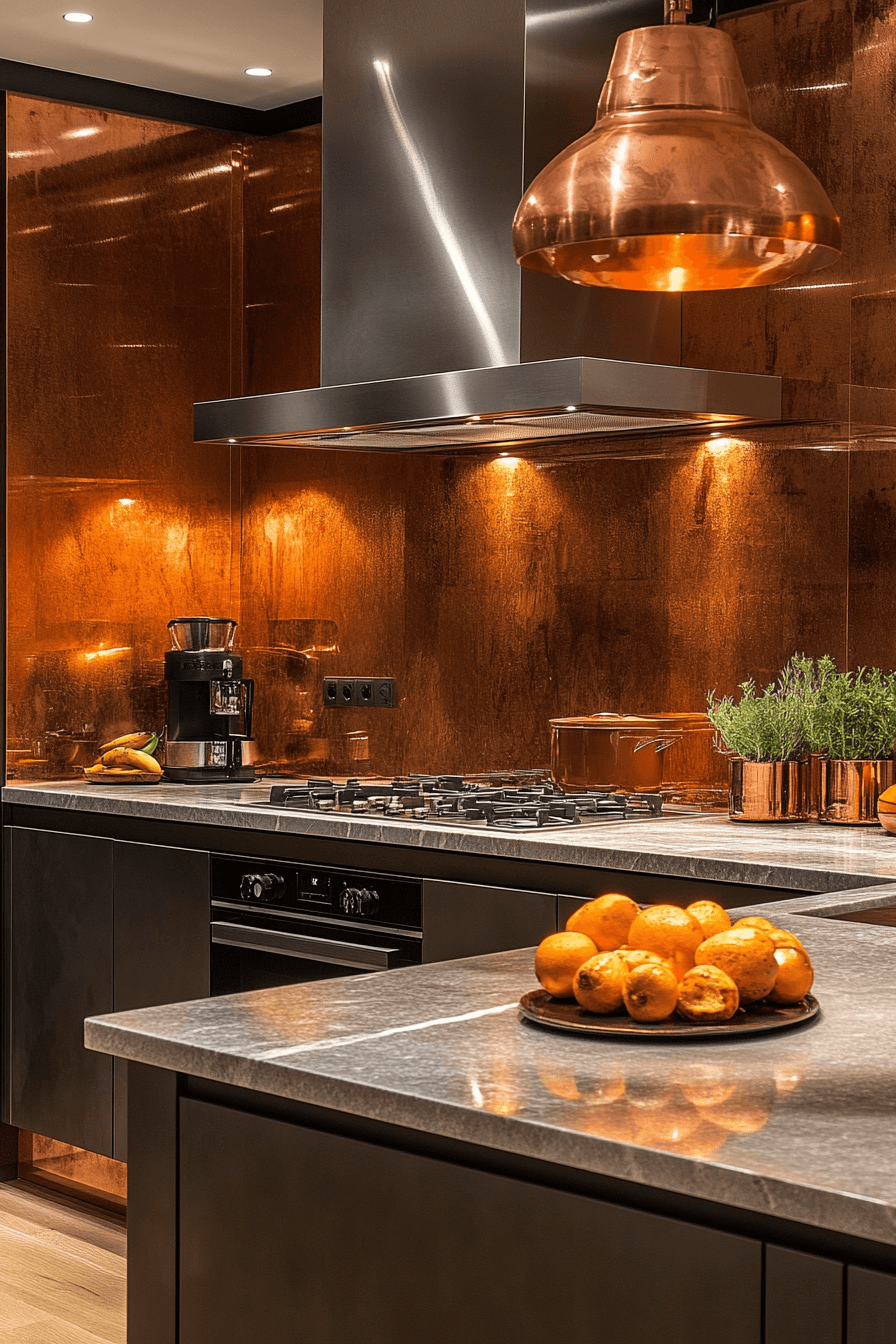 29 Copper Backsplash Kitchen Designs That Make Kitchens Sparkle ...