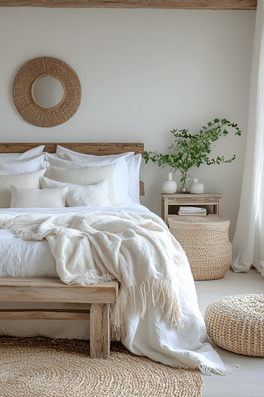 29 White Boho Bedroom Ideas That Feel Light And Airy - Courtneys World