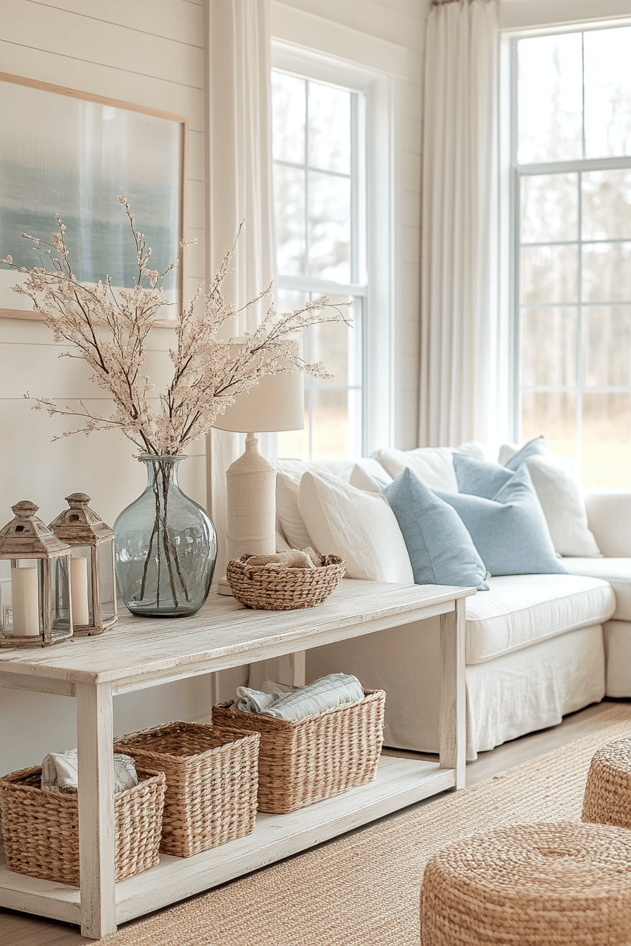 29 Coastal Farmhouse Decor Ideas That Feel Calm And Comfortable ...