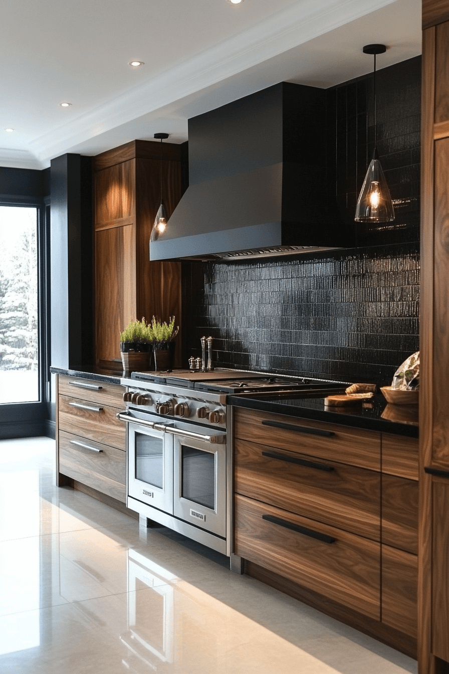 29 Dark Walnut Kitchen Cabinets That Bring Natural Richness Home ...