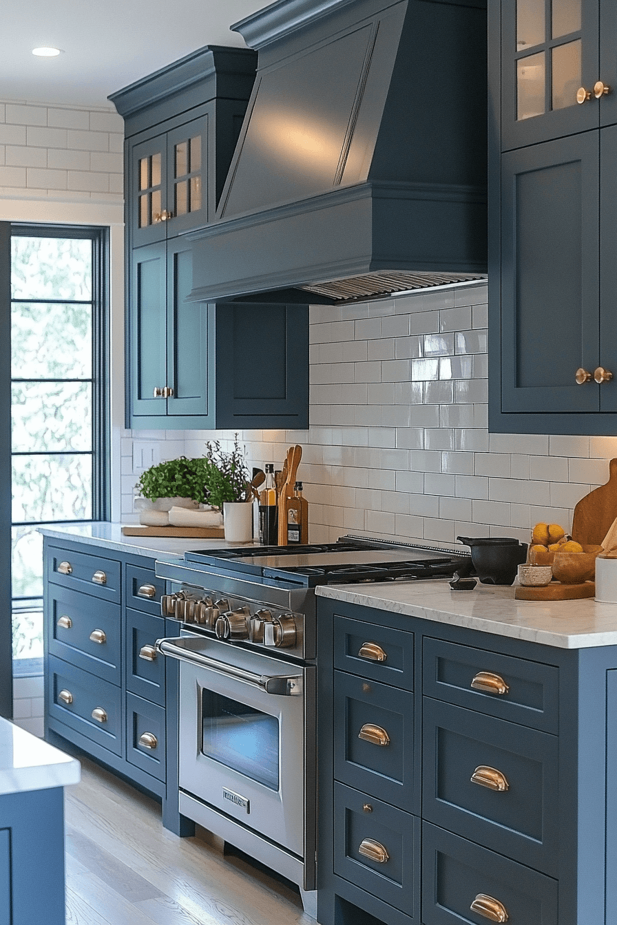 29 Slate Blue Kitchen Cabinets That Elevate Everyday Kitchens ...