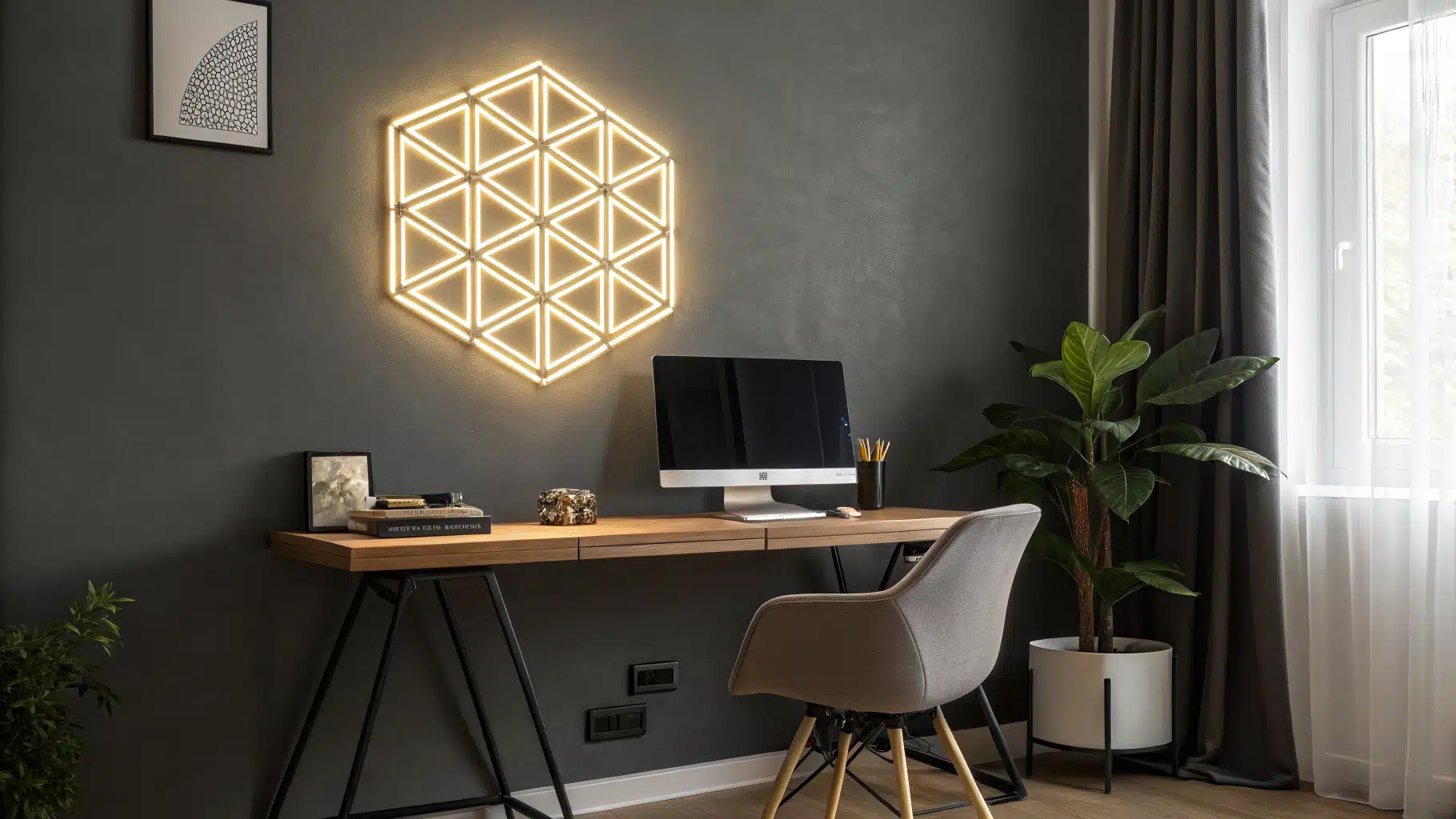 19 LED Wall Art Ideas That Light Up A Room Without Being Tacky ...